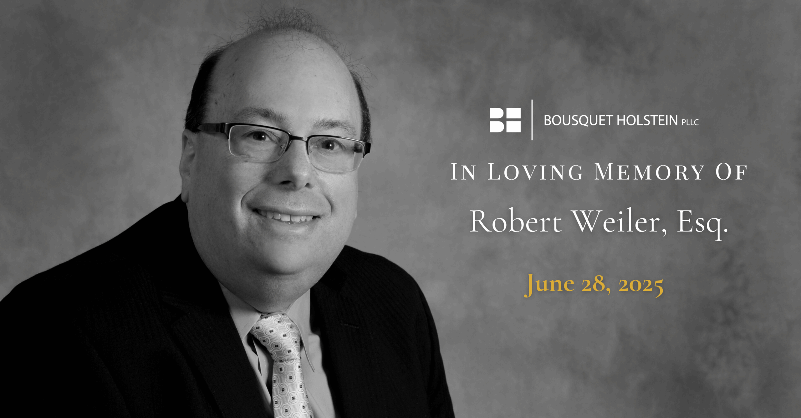 Bousquet Holstein Remembers Robert Weiler